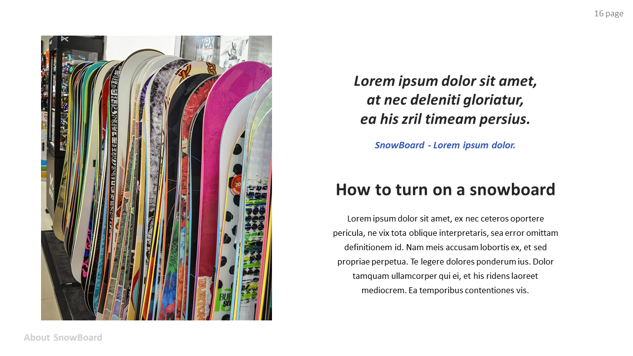 Basic Tips & Tricks About Snowboard PPT Design Templates