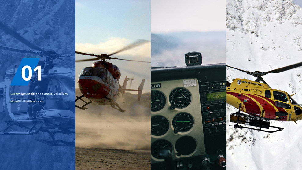 Helicopter PowerPoint Layout
