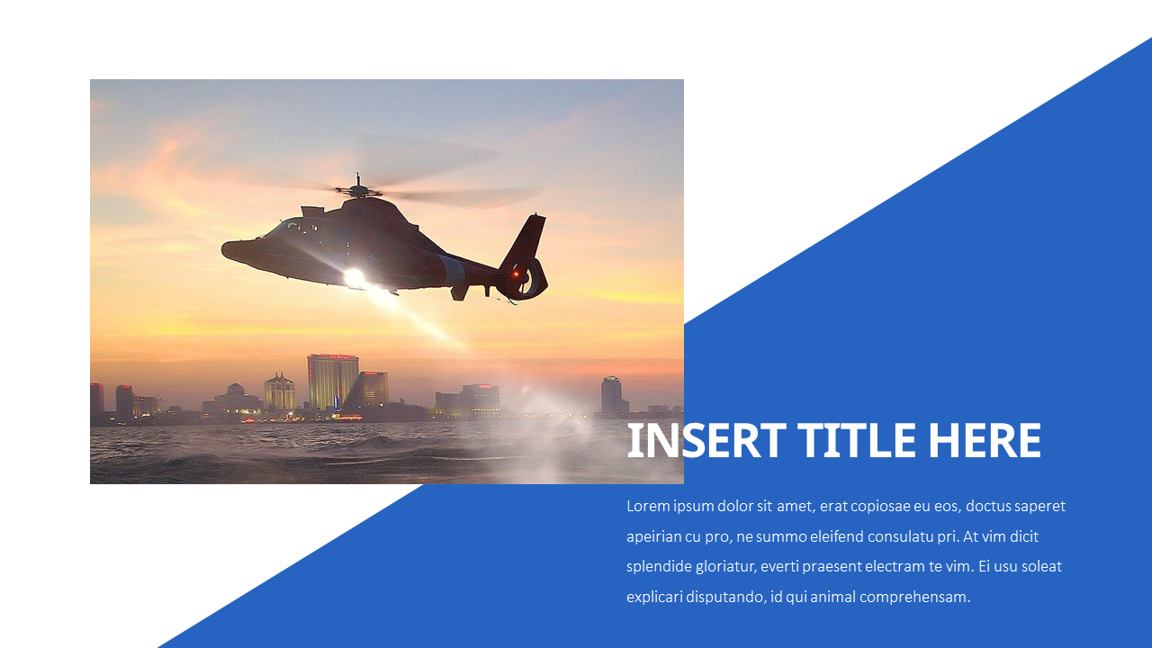Helicopter PowerPoint Layout