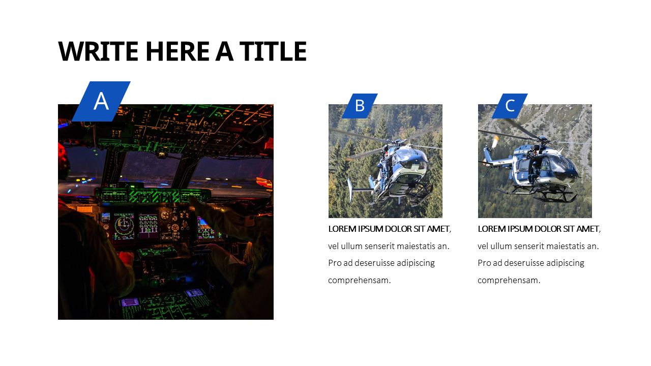 Helicopter PowerPoint Layout