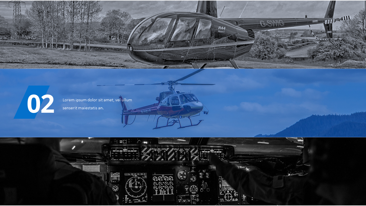 Helicopter PowerPoint Layout