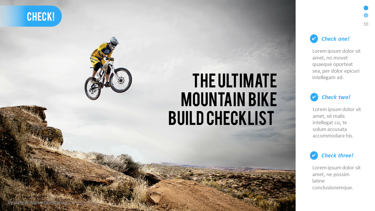 Mountain Biking PowerPoint Presentation Design