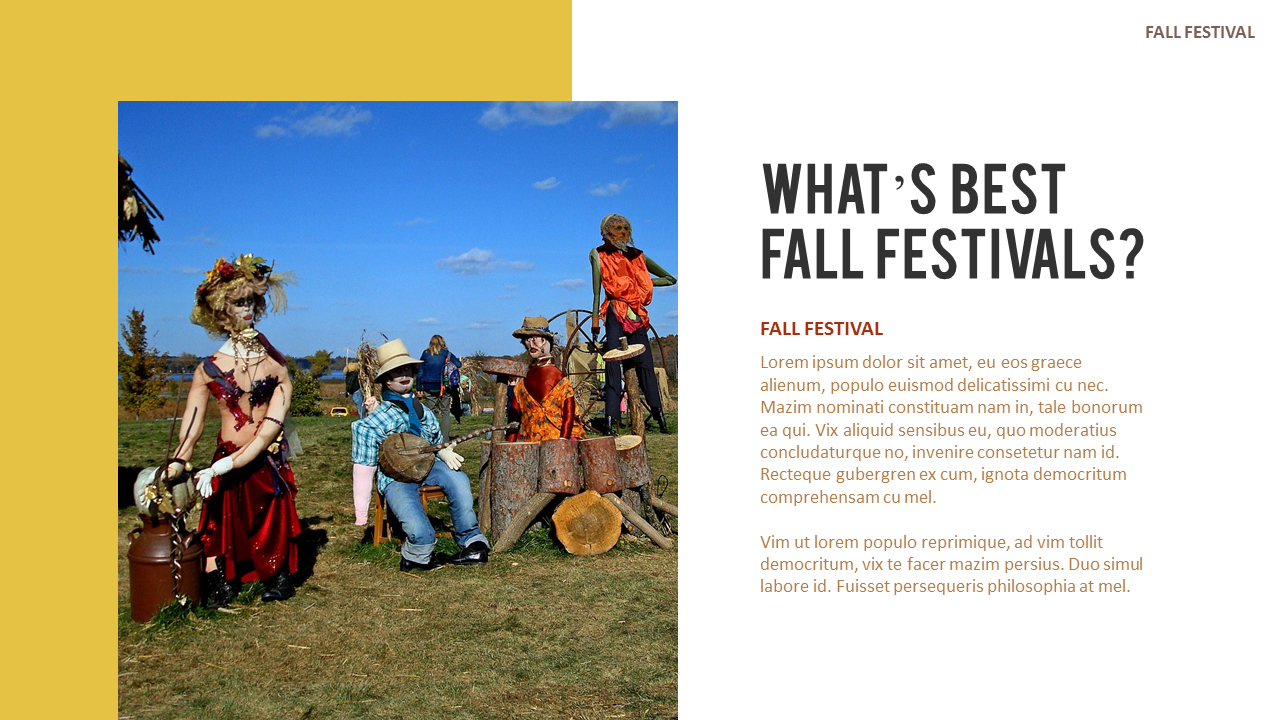 Special Fall Festivals Outline PPT Presentation