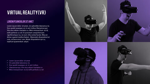 Virtual Reality (VR) Simple PowerPoint Template Design