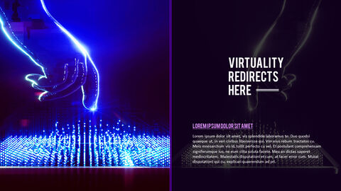 Virtual Reality (VR) Simple PowerPoint Template Design