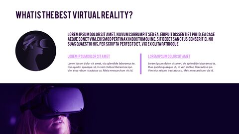 Virtual Reality (VR) Simple PowerPoint Template Design