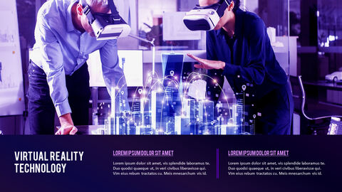 Virtual Reality (VR) Simple PowerPoint Template Design
