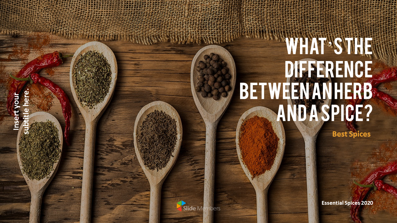 What’s the Difference Between an Herb and a Spice? PowerPoint ...