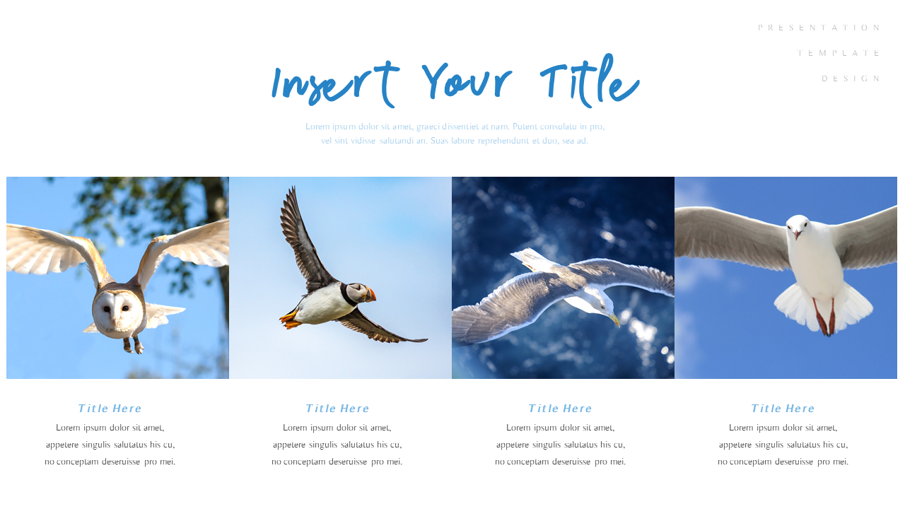 A Flying Bird PowerPoint Table of Contents