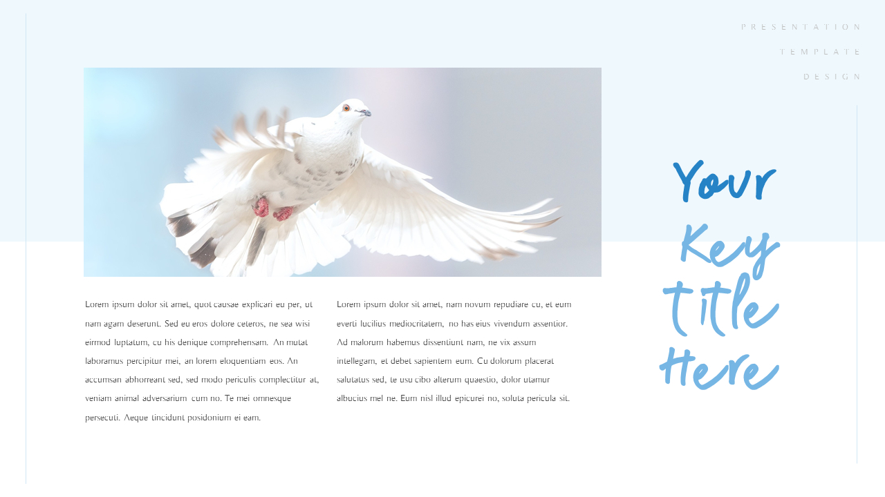 A Flying Bird PowerPoint Table of Contents