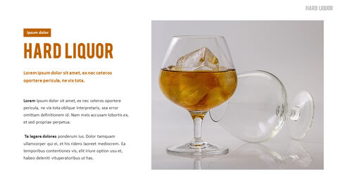 Drink hard liquor Simple PPT Templates