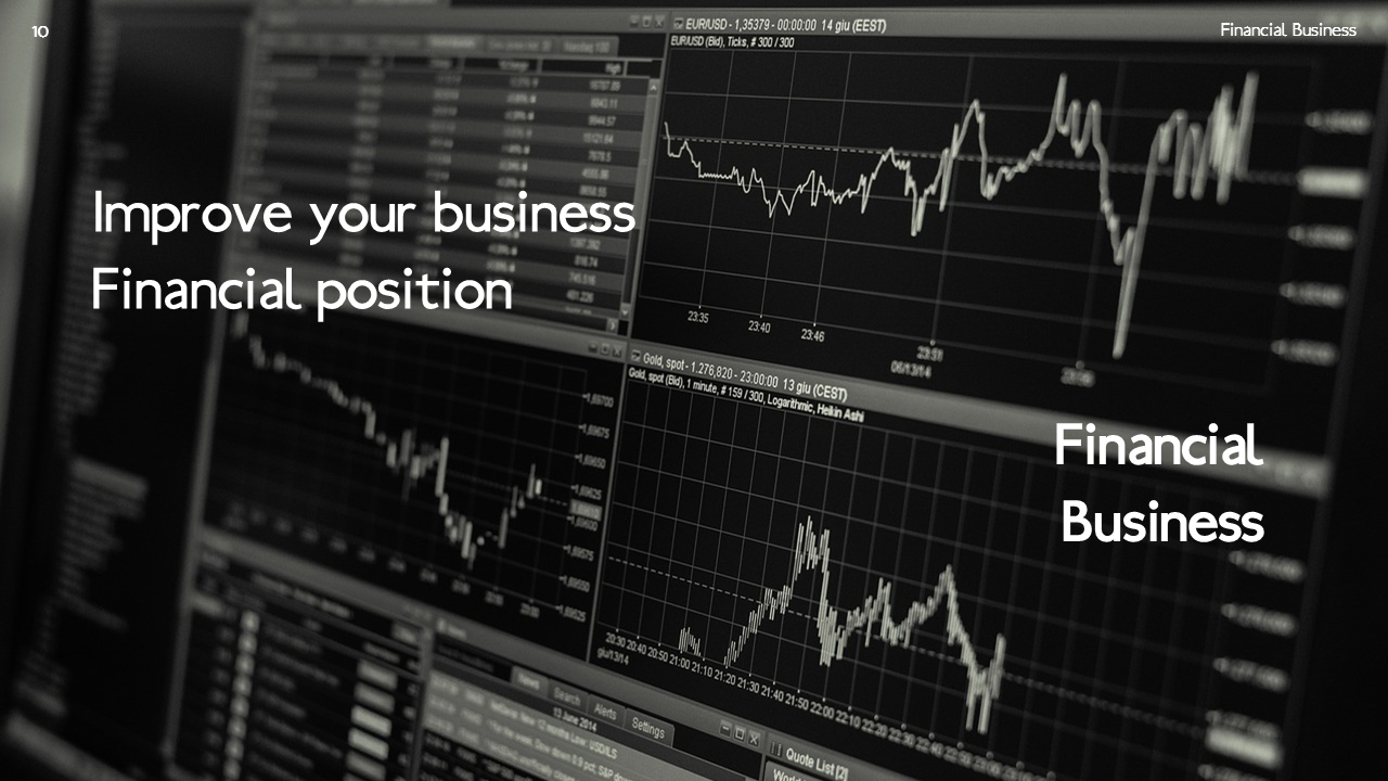 Improve your business financial position Theme Templates