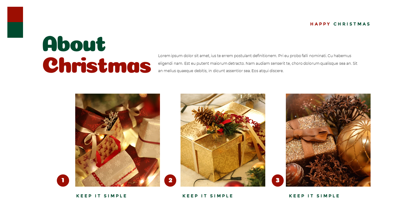 Christmas Present PowerPoint Business Templates