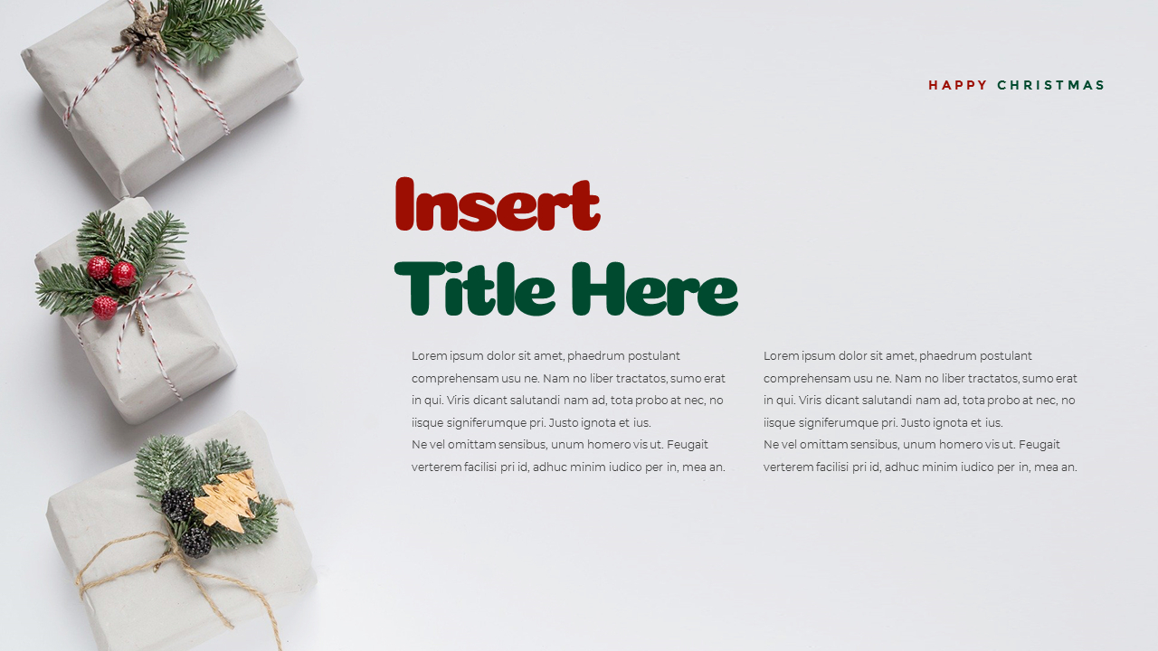 Christmas Present PowerPoint Business Templates