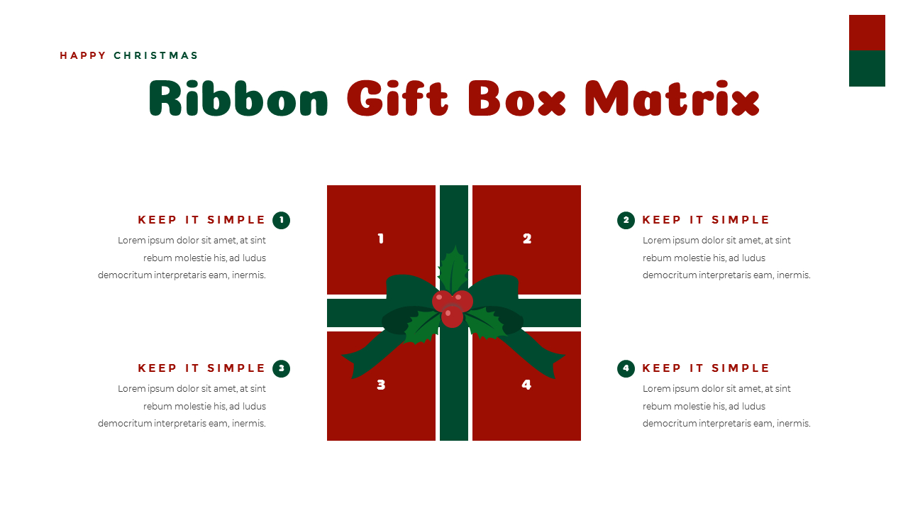 Christmas Present PowerPoint Business Templates
