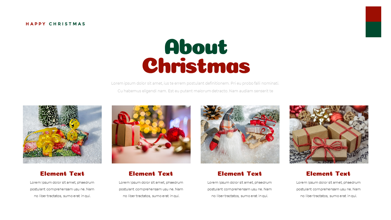 Christmas Present PowerPoint Business Templates