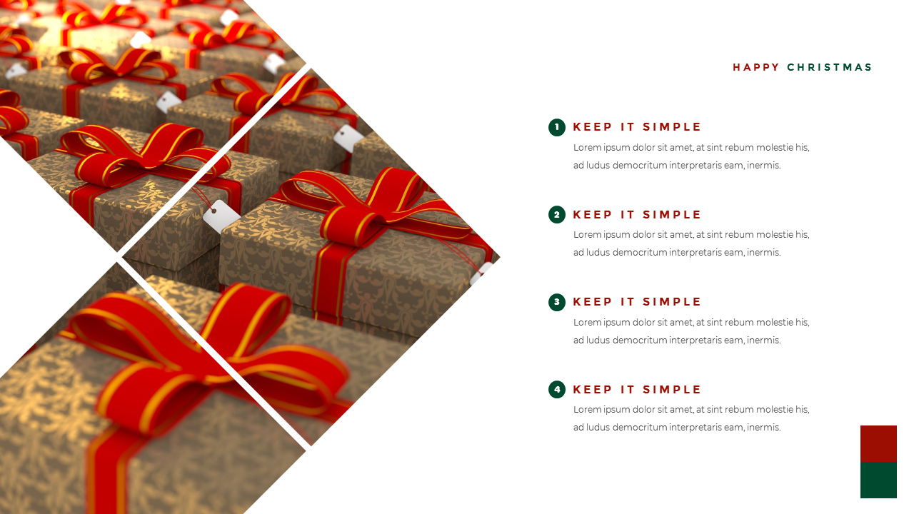 Christmas Present PowerPoint Business Templates