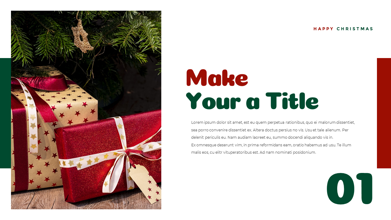Christmas Present PowerPoint Business Templates