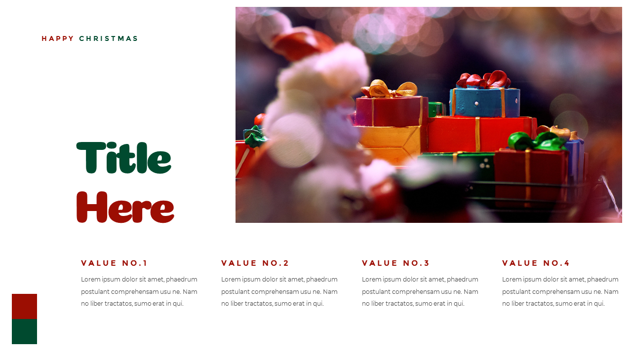 Christmas Present PowerPoint Business Templates