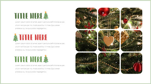 Frohe Weihnachten PPT-Vorlagen-Design