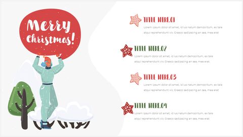 Frohe Weihnachten PPT-Vorlagen-Design
