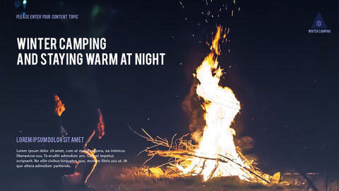 Winter Camping PowerPoint Layout
