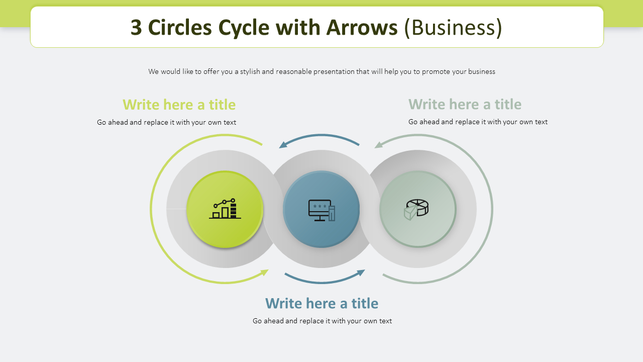 Three Arrow Circle Powerpoint