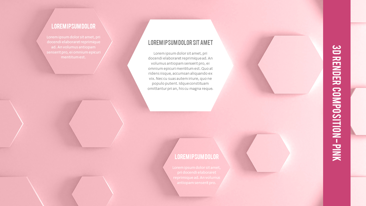 3D Render Composition Business plan PPT