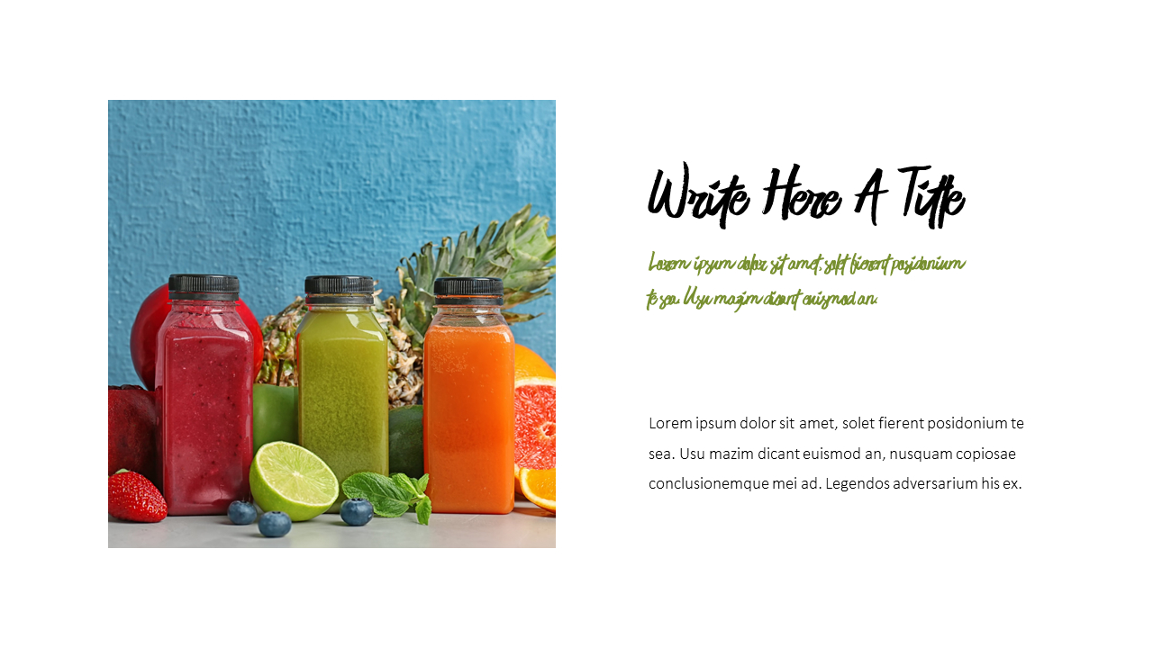 Healthy Detox Smoothie PowerPoint Slides