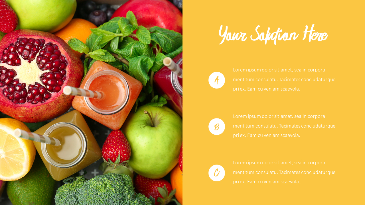 Healthy Detox Smoothie PowerPoint Slides