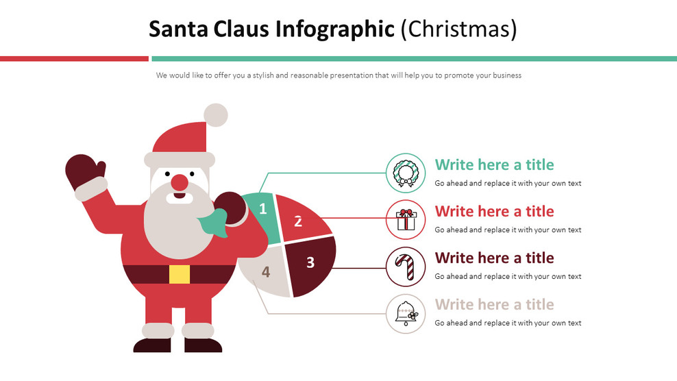 Santa Claus Infographic Diagram (Christmas)