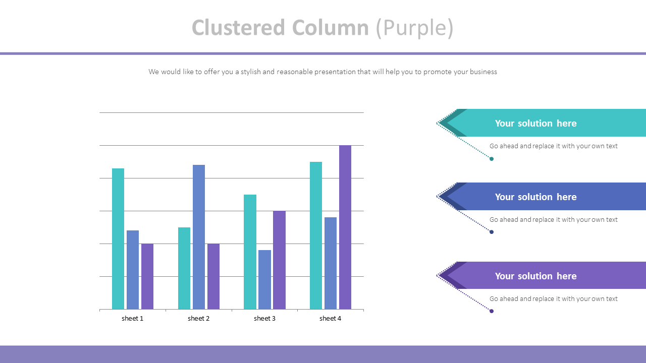 Clustered Column (Purple)|Chart