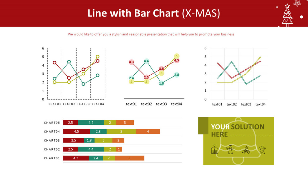 Line with Bar Chart (X-MAS)