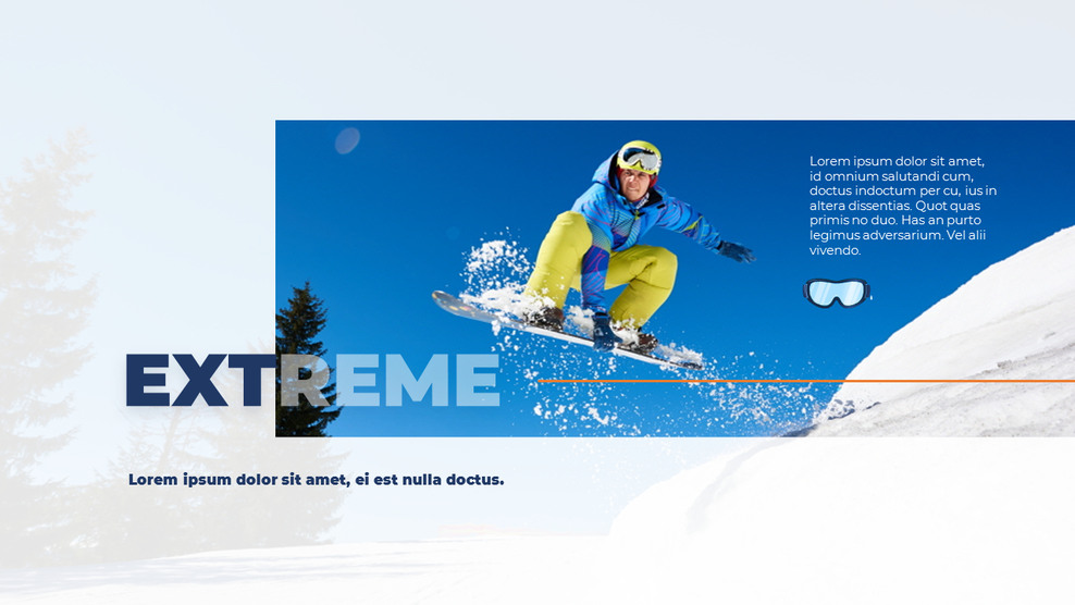 Snowboard & Ski PPT Theme
