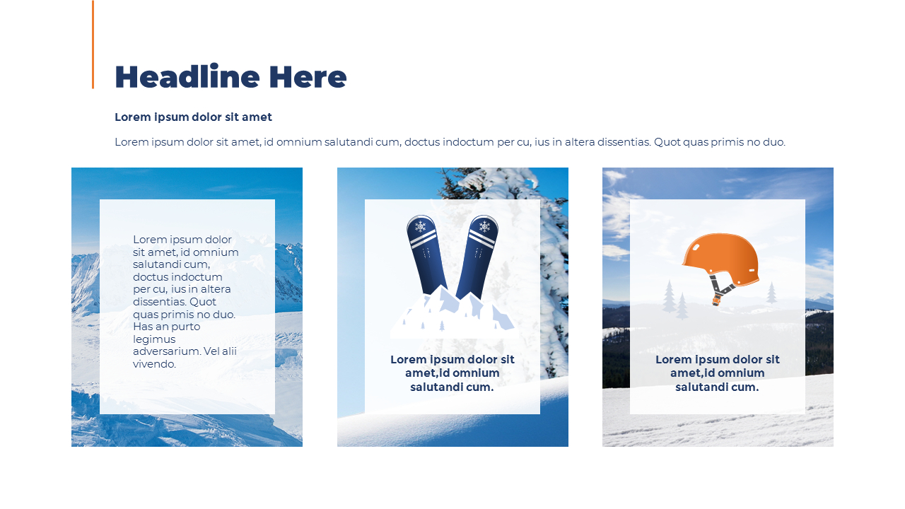 Snowboard & Ski PPT Theme