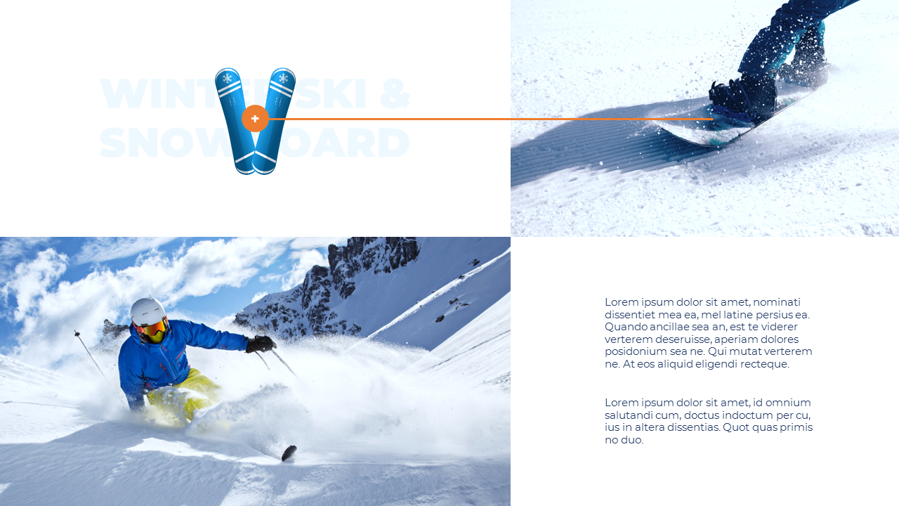 Snowboard & Ski PPT Theme