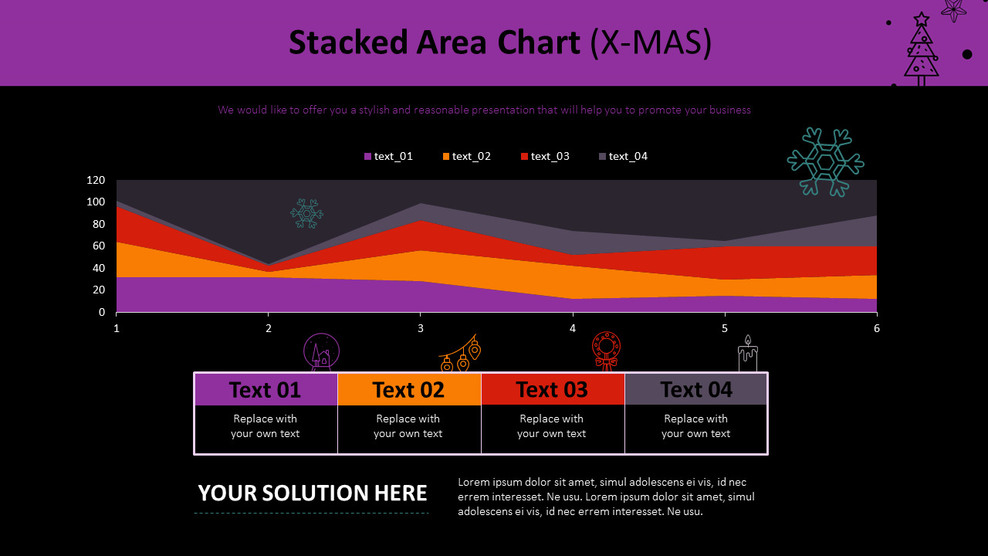 Stacked Area Chart (X-MAS)