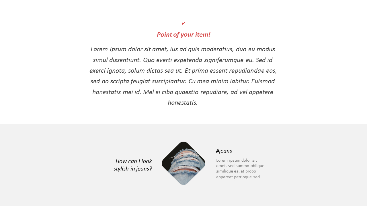 The Latest Street Style Fashion Simple PowerPoint Template Design