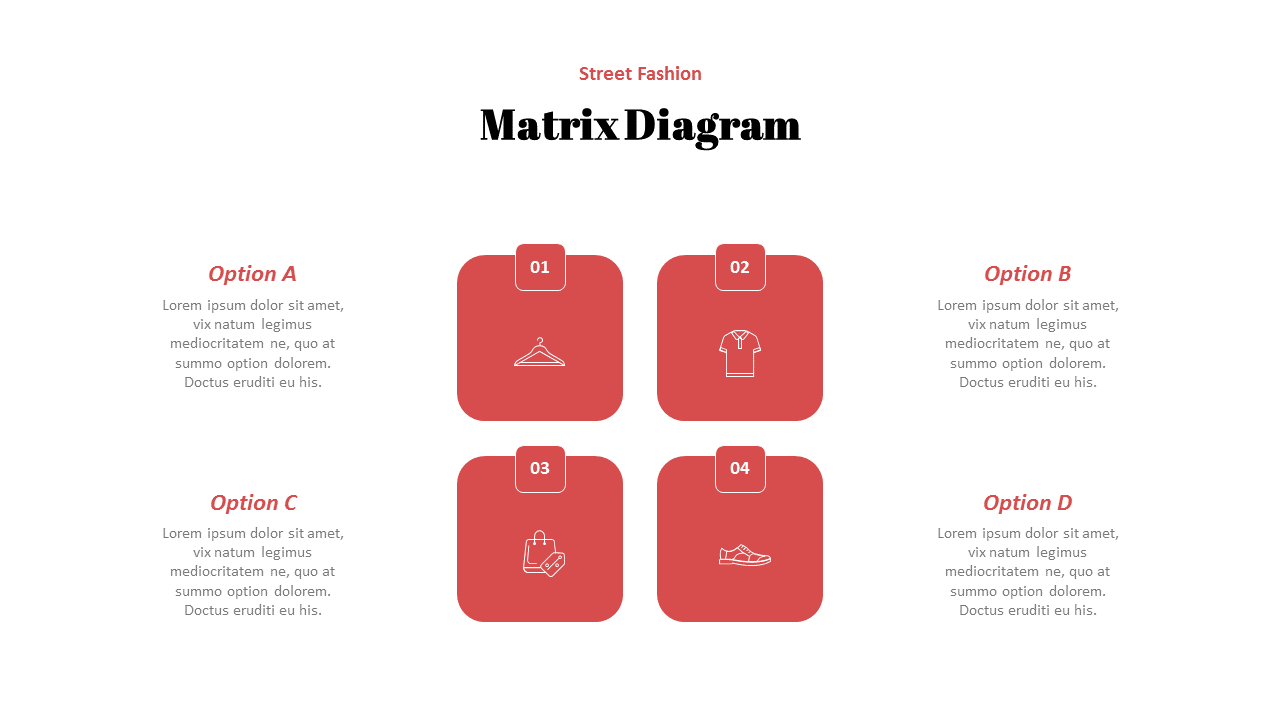 The Latest Street Style Fashion Simple PowerPoint Template Design