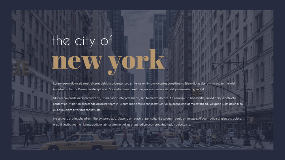 New York City PowerPoint-Vorlagen für die Präsentation