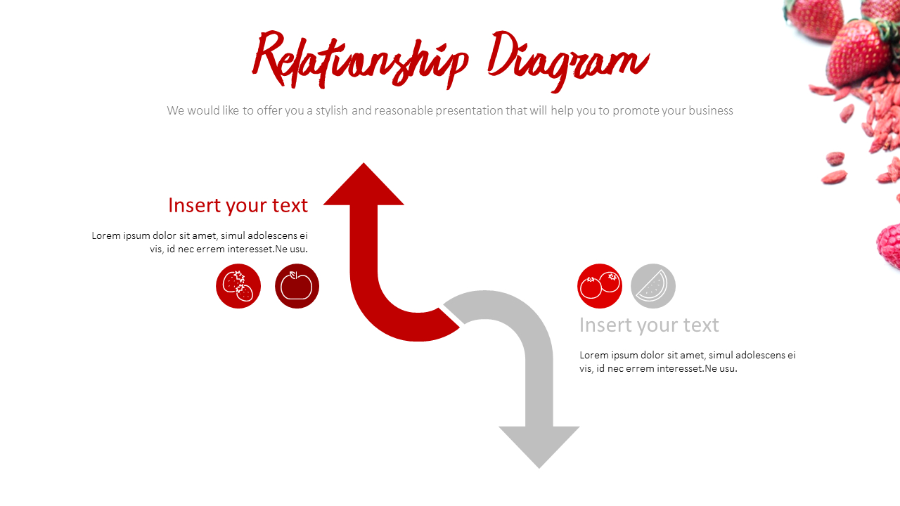 Red Fruits & Vegetables Theme PPT Templates