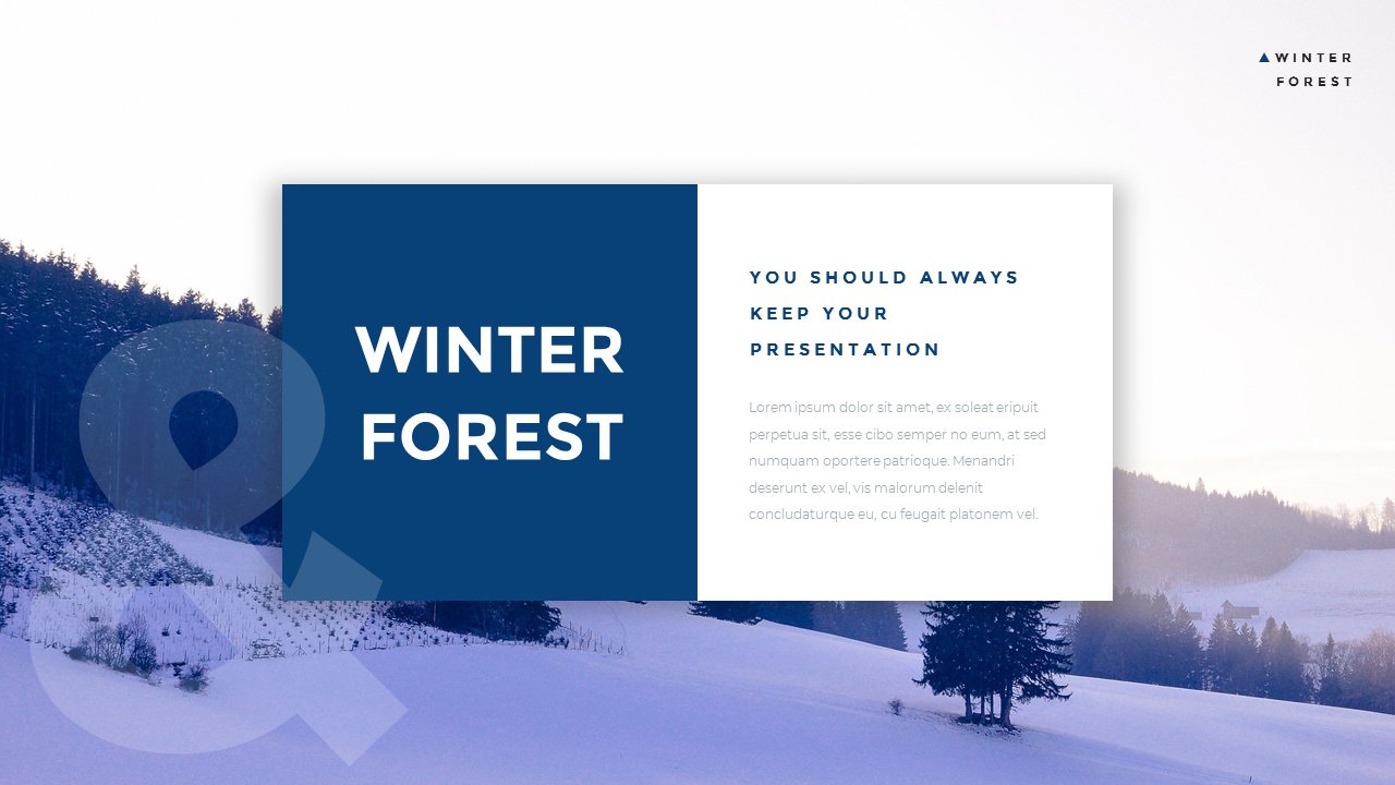 Winter Forest Design brief Templates