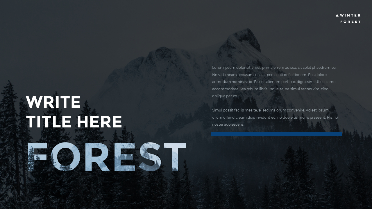 Winter Forest Design brief Templates