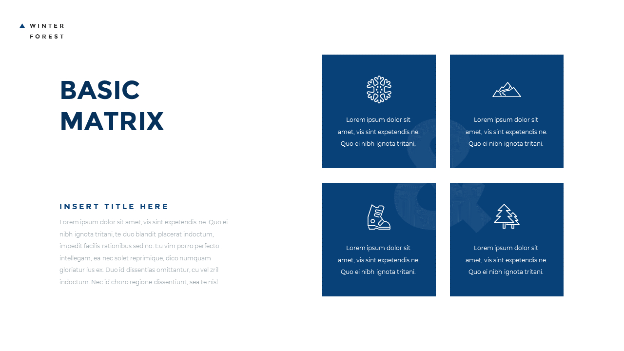 Winter Forest Design brief Templates