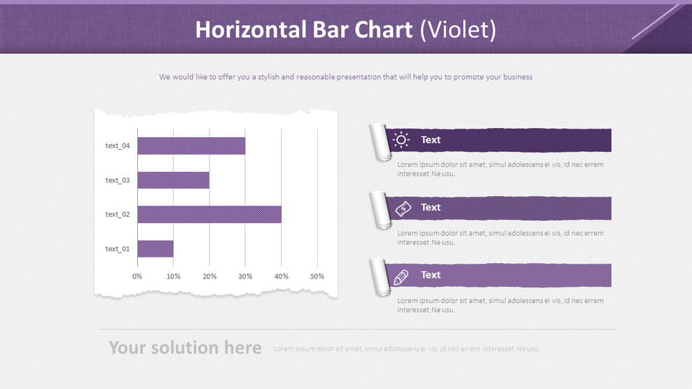 Horizontal Bar Chart (Violet)