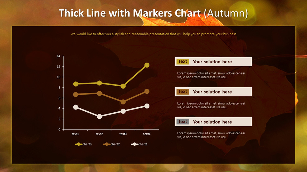 Thick Line with Markers Chart (Autumn)