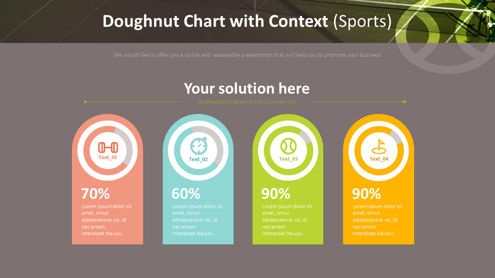 Doughnut Chart with Context (Sports)