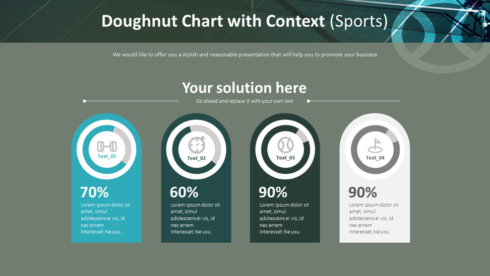 Doughnut Chart with Context (Sports)