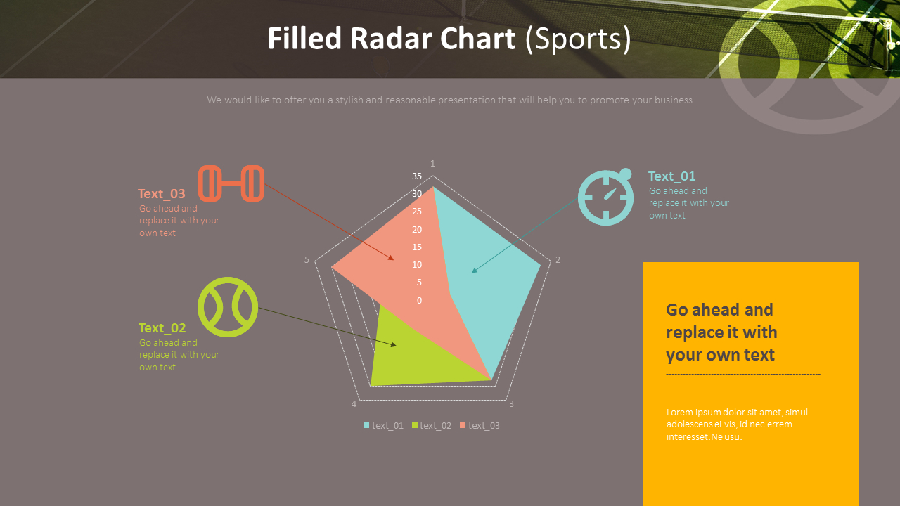 Filled Radar Chart (Sports)
