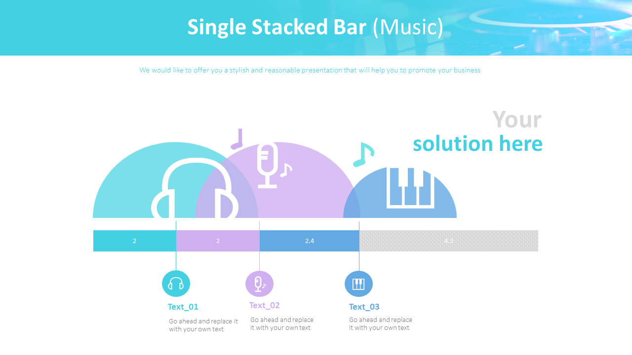 Single Stacked Bar (Music)